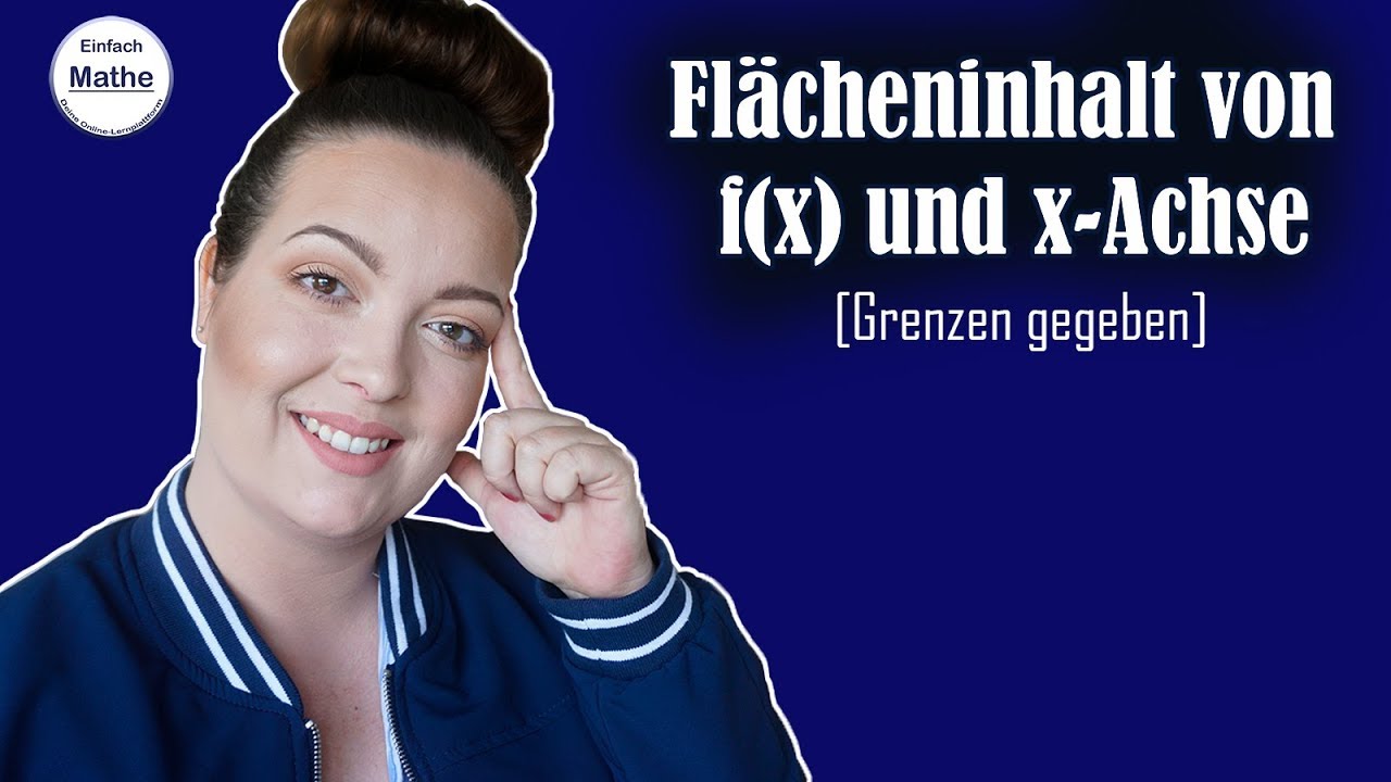 Flächeninhalt einer Funktion mit der x-Achse mit gegebenen Grenzen by ...