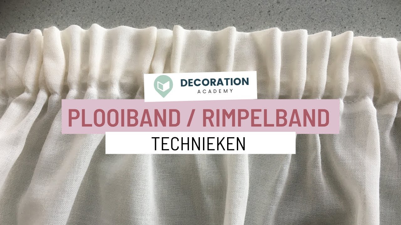 Plooiband en Rimpelband | Textiel techniek - YouTube