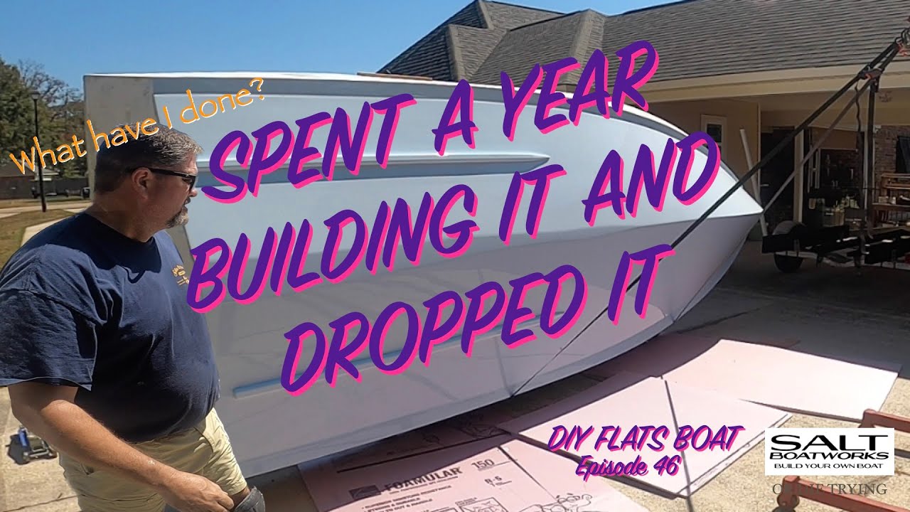47.DIY Boat Building:Boat Flip Gone Wrong=LUCKY! - YouTube