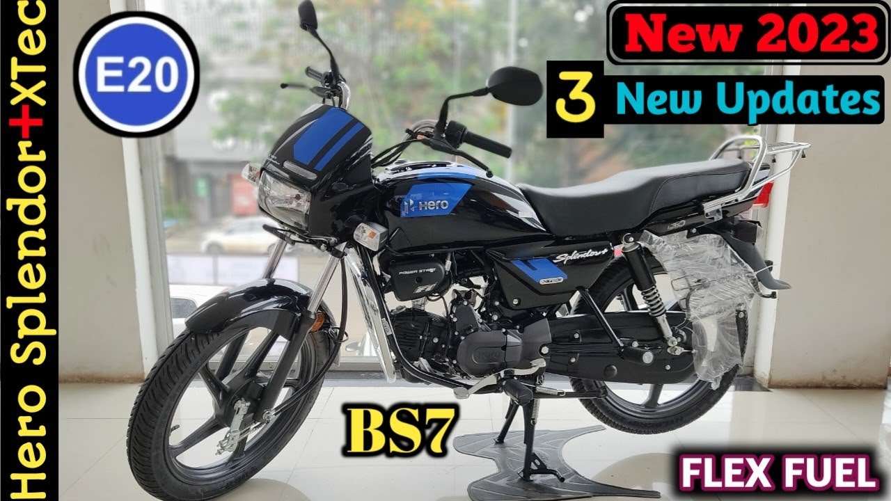 Hero Splendor Plus XTec 2023 Model Review | E20 BS7 | Features, Price ...