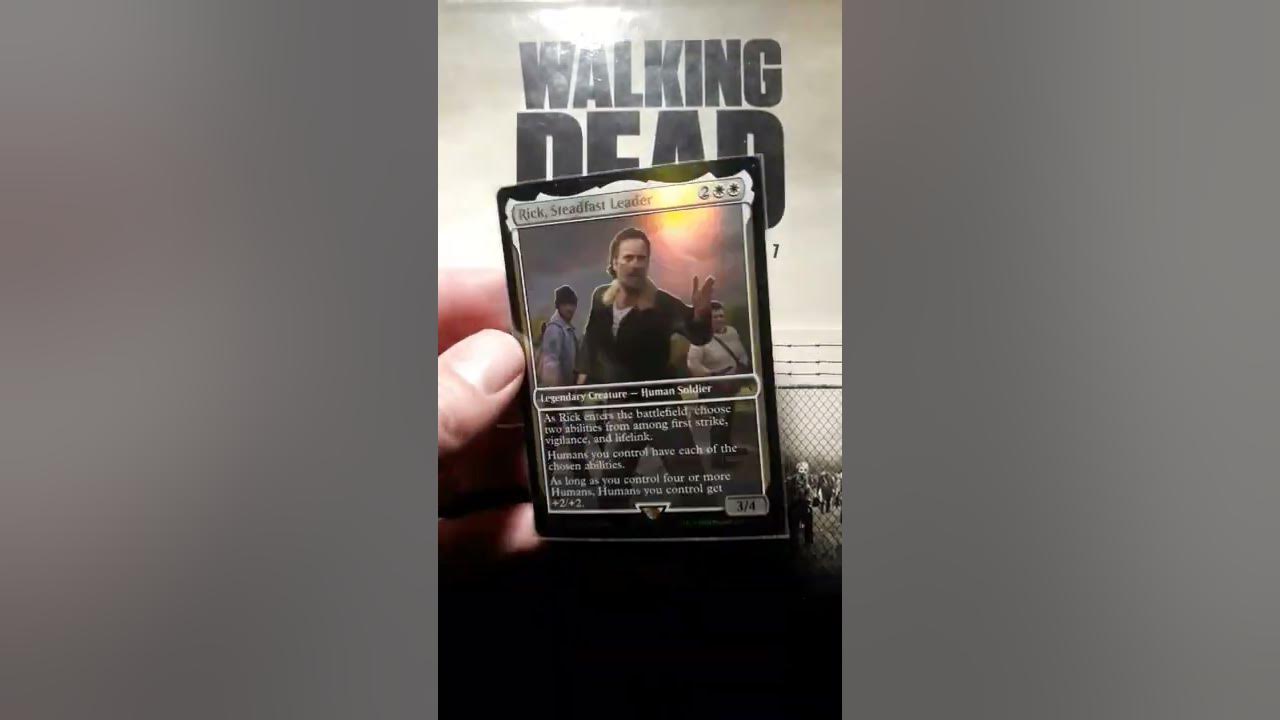 Rick Steadfast Leader Carte Magic The Gathering The Walking Dead