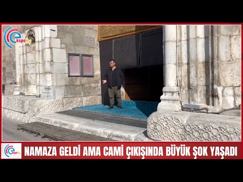 NAMAZA GELDİ AMA CAMİ ÇIKIŞINDA BÜYÜK ŞOK YAŞADI
