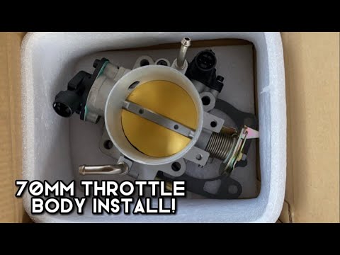 70mm throttle body install / quick update - YouTube
