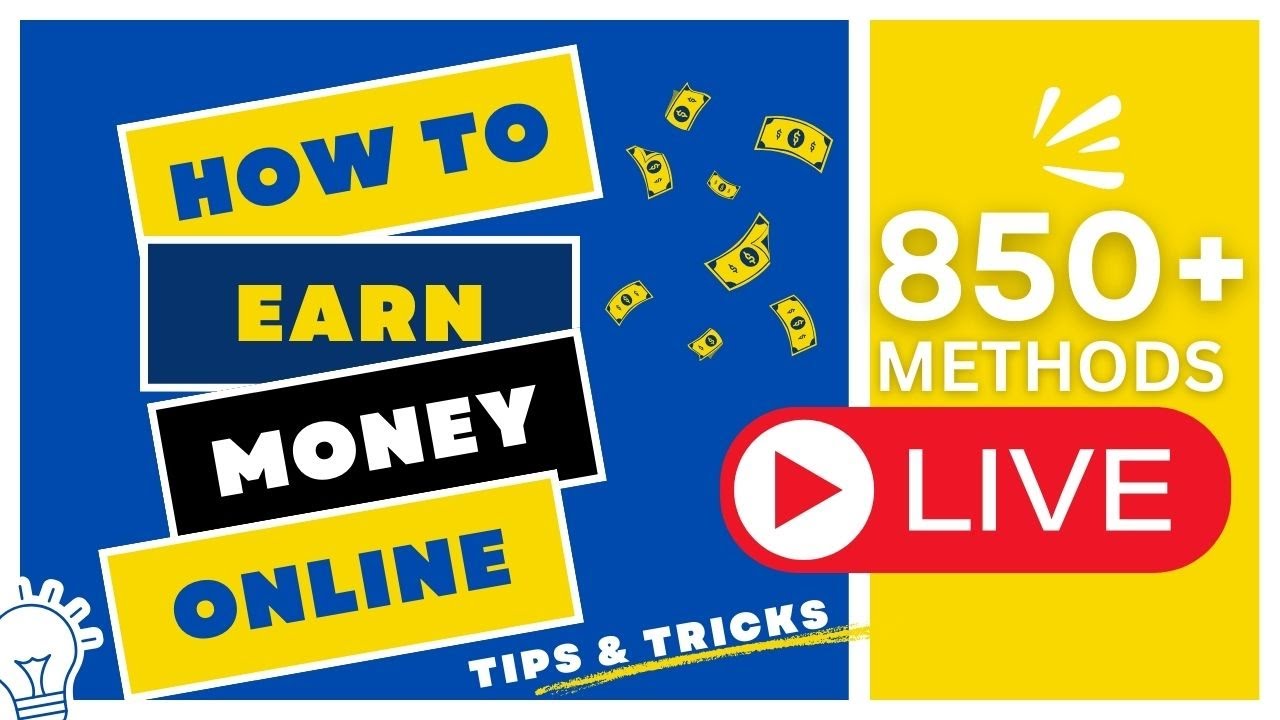 How To Earn Money Online | 850+ Earn Money Online Methods | Geeky ...