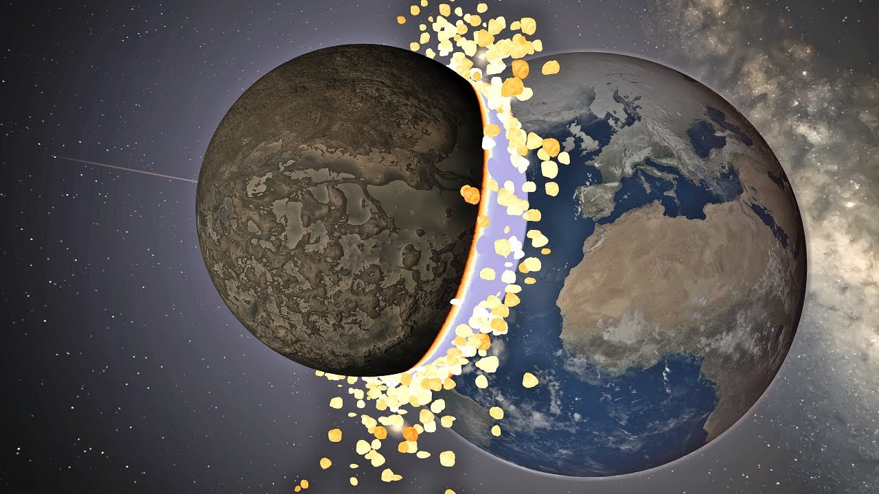 Rogue Moon Clips Earth - Universe Sandbox - YouTube