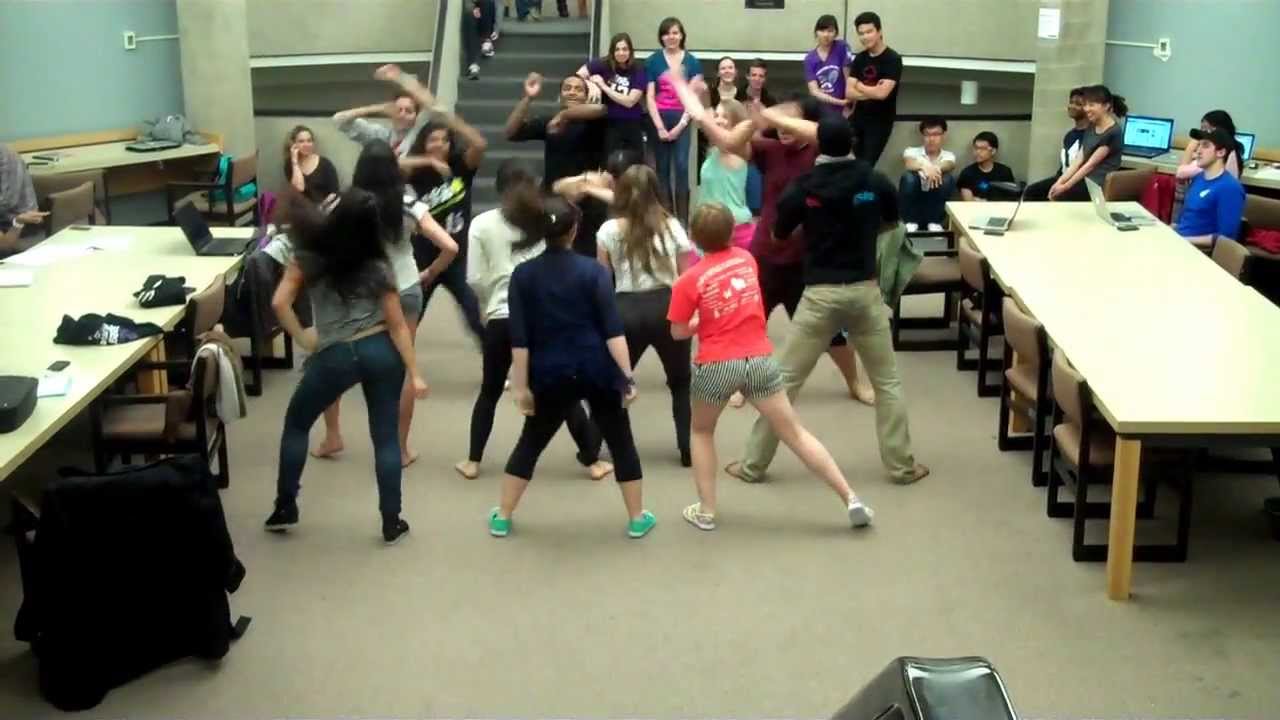 Bollywood Class Library Flash Mob - YouTube