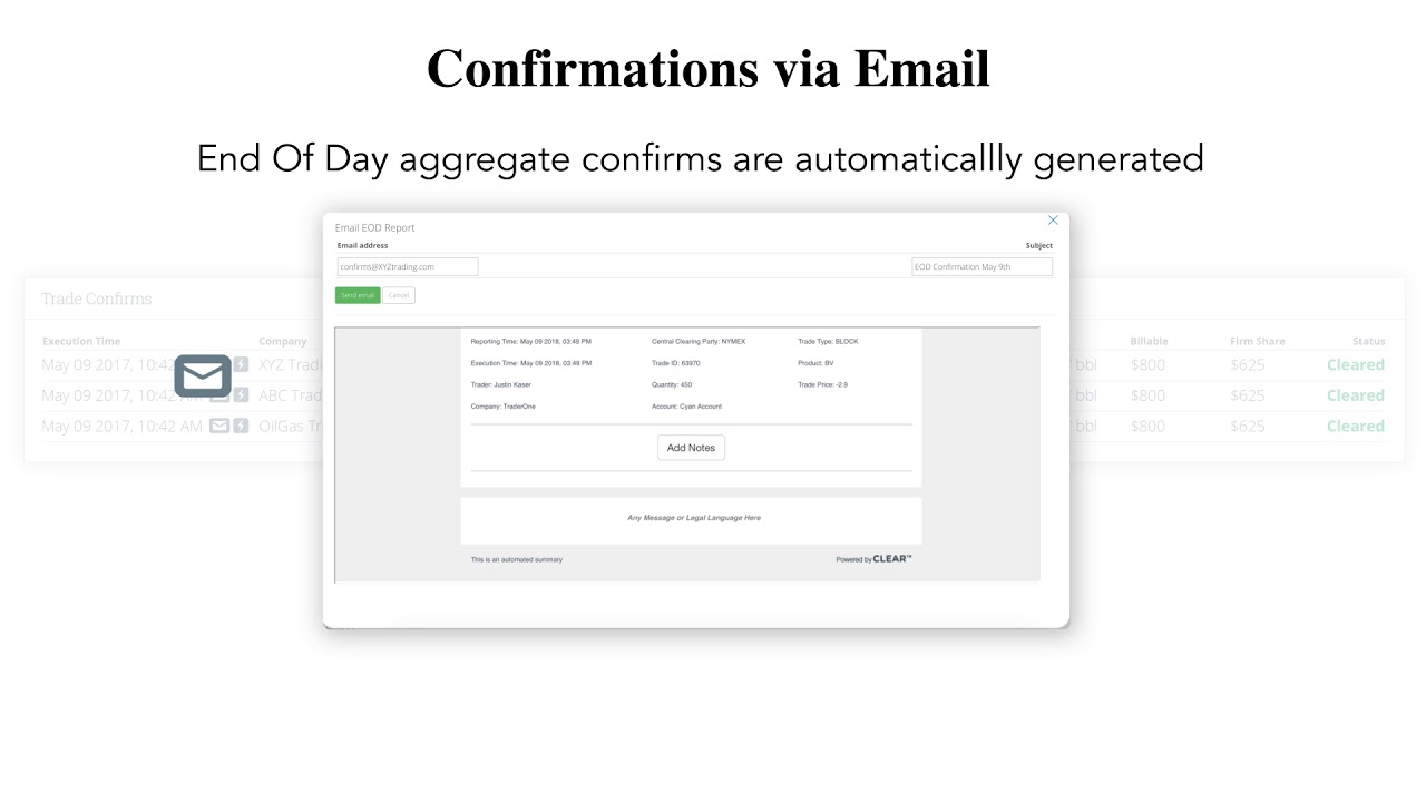 Confirms EOD email 1 - YouTube