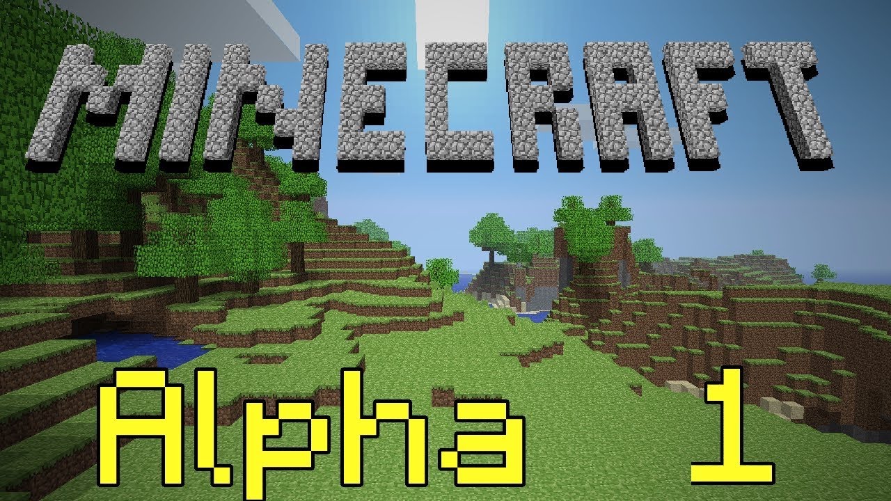 Minecraft ALPHA EP1 - YouTube
