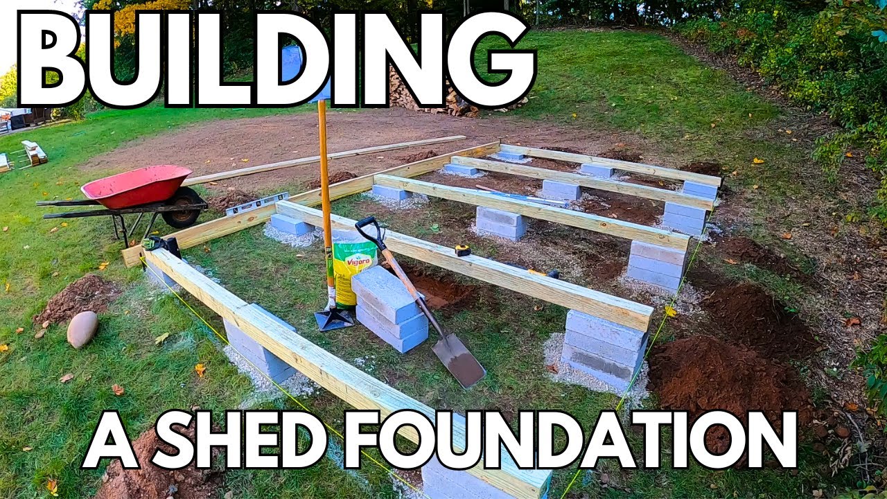 How To Build A Shed Foundation YouTube