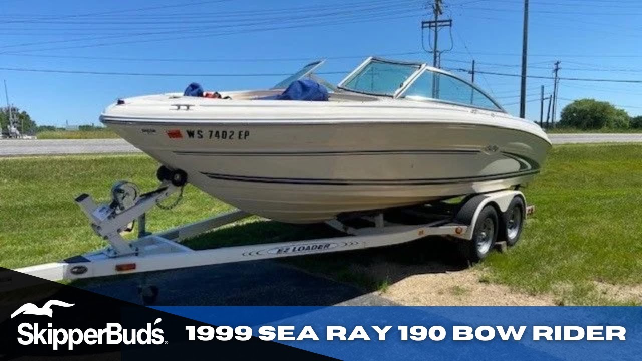 1999 Sea Ray 190 Bow Rider Sport Boat Tour SkipperBud's - YouTube