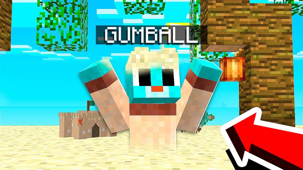 GUMBALL PART A LA PLAGE SUR MINECRAFT ! - YouTube