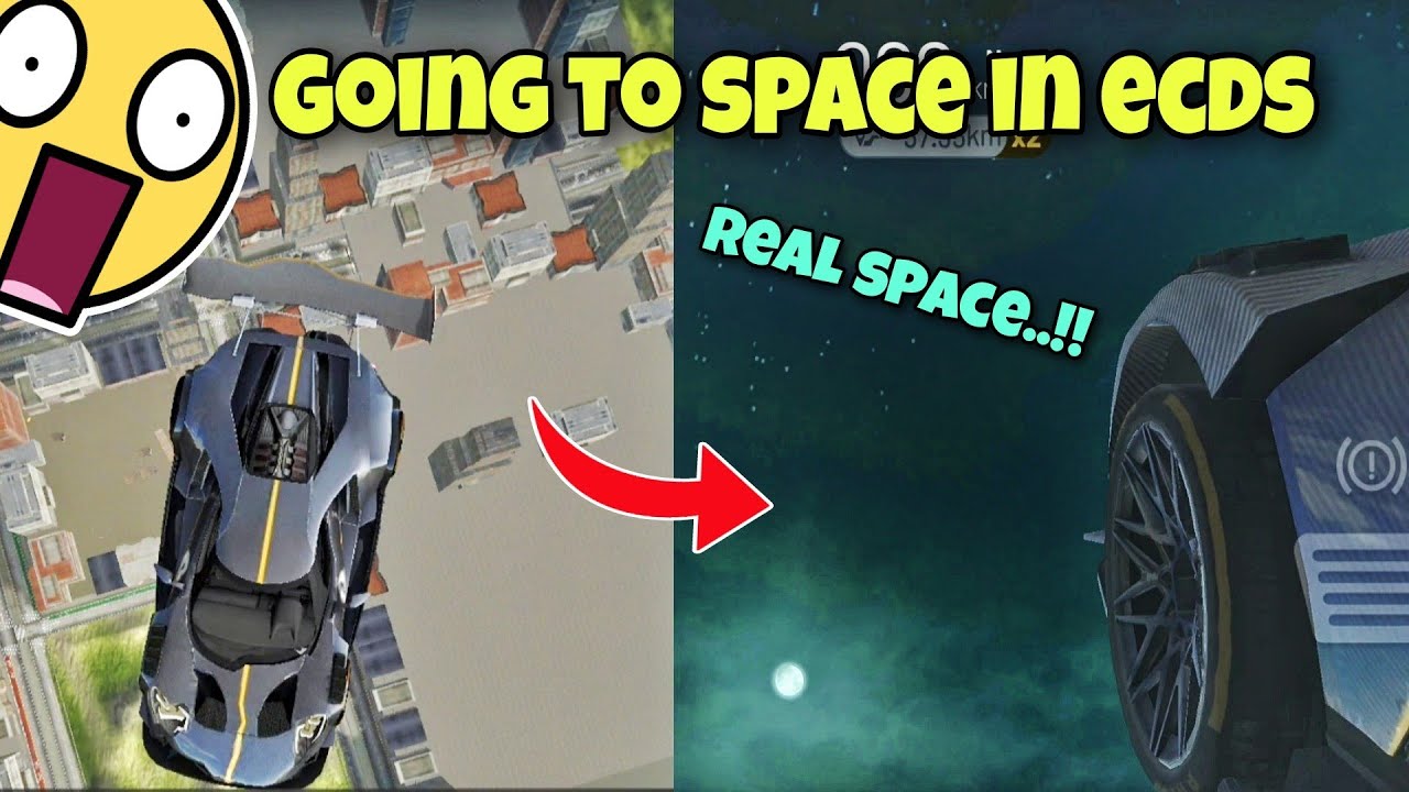 Going to space🚀in extreme car driving simulator😱 100000%real🌚 - YouTube