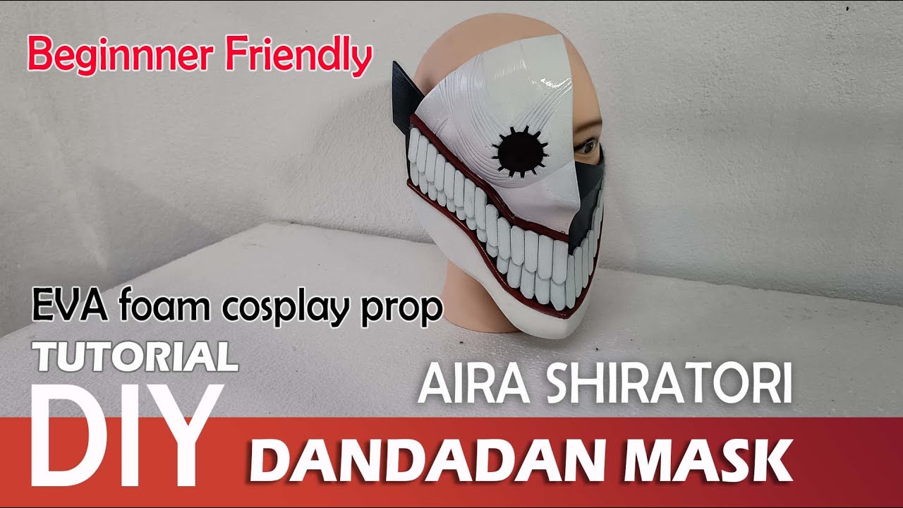 Dandadan Aira Shiratori Mask Tutorial - How to make Acrobatic Silky ...