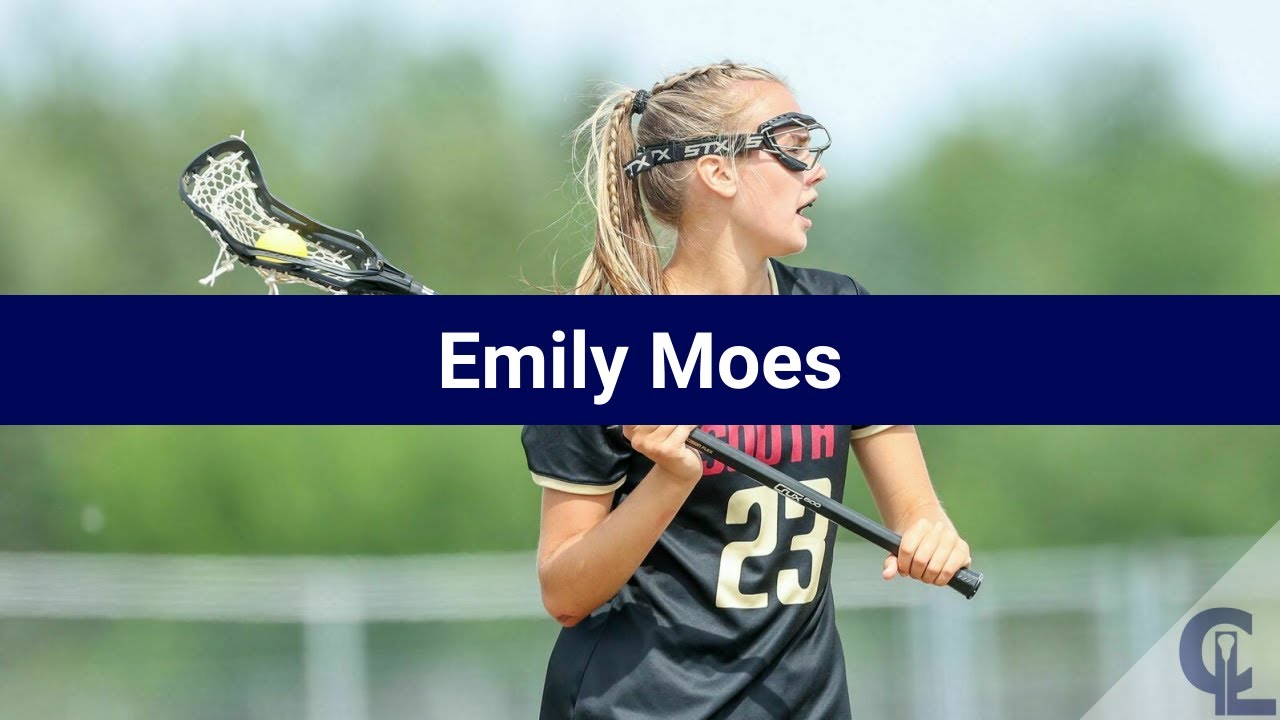Emily Moes Lacrosse Highlights - MN 2023 - Mid. Att. Draw - YouTube