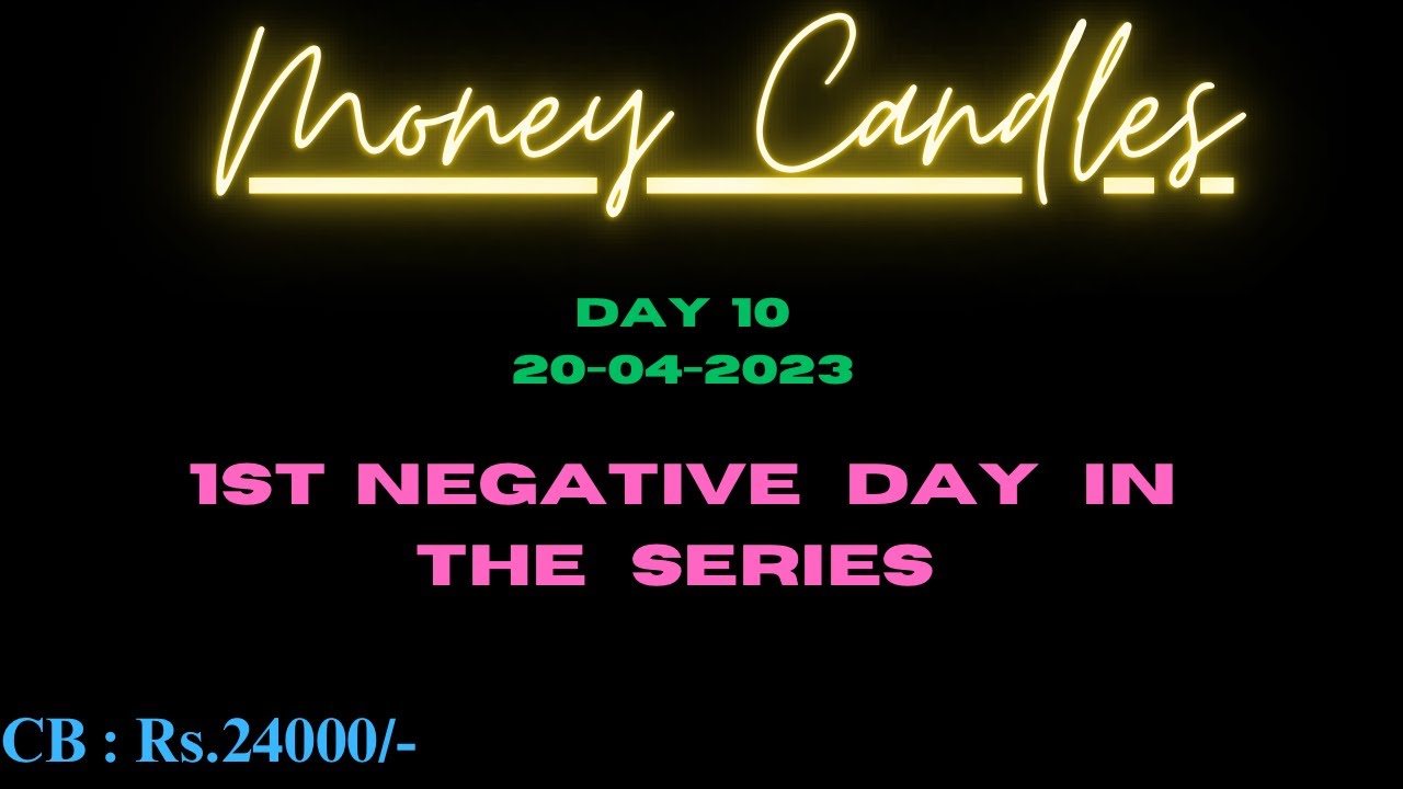 Day 10 - 20-04-2023 - 1st negative trading day in the series. - YouTube