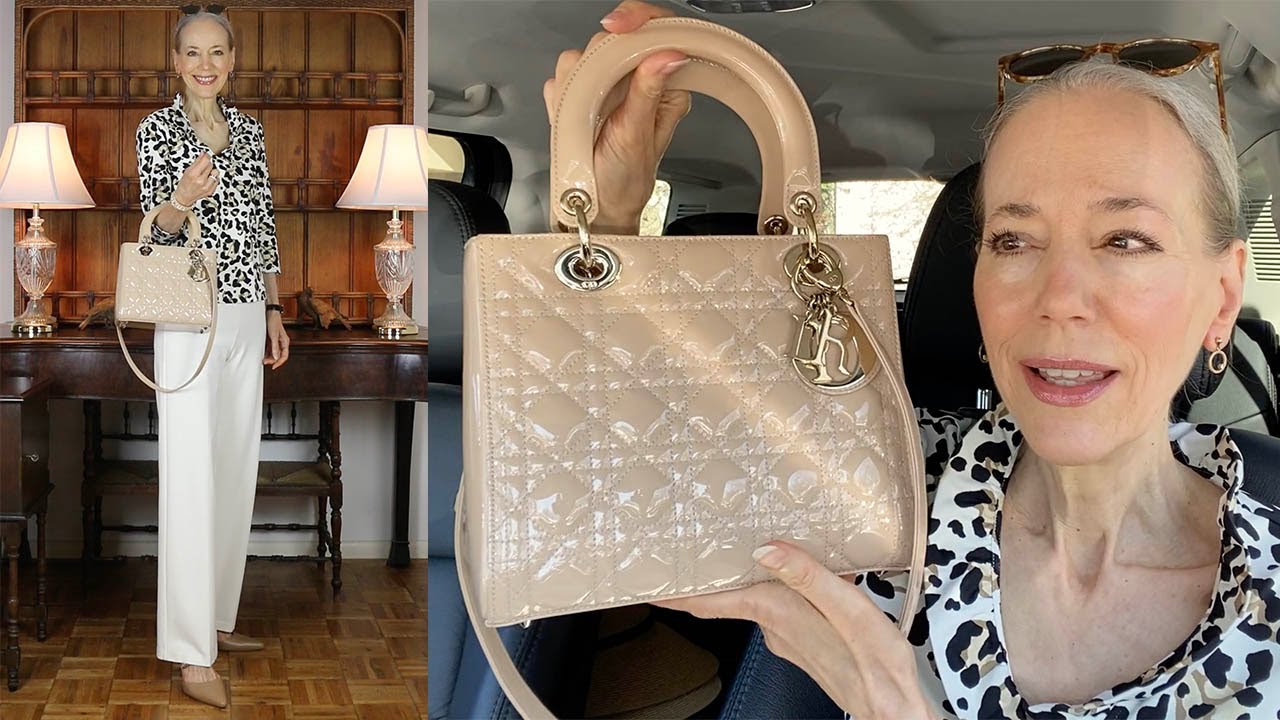 Vlog: Christian Dior Medium Lady Dior, Leopard Top, Ivory Trousers OOTD ...