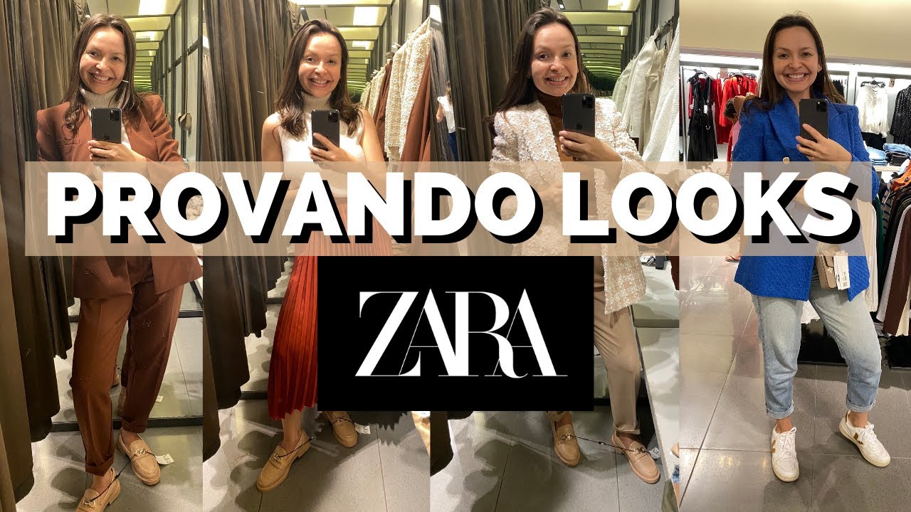 LOOKS ZARA, PROVANDO NA ZARA, PROVANDO LOOKS LINDOS NA ZARA - YouTube