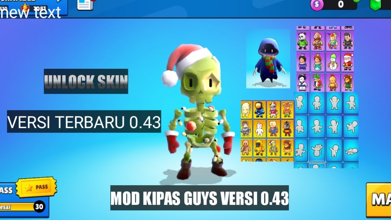 MOD MENU KIPAS GUY 0.43 TERBARU STUMBLE GUYS 4.3 - YouTube