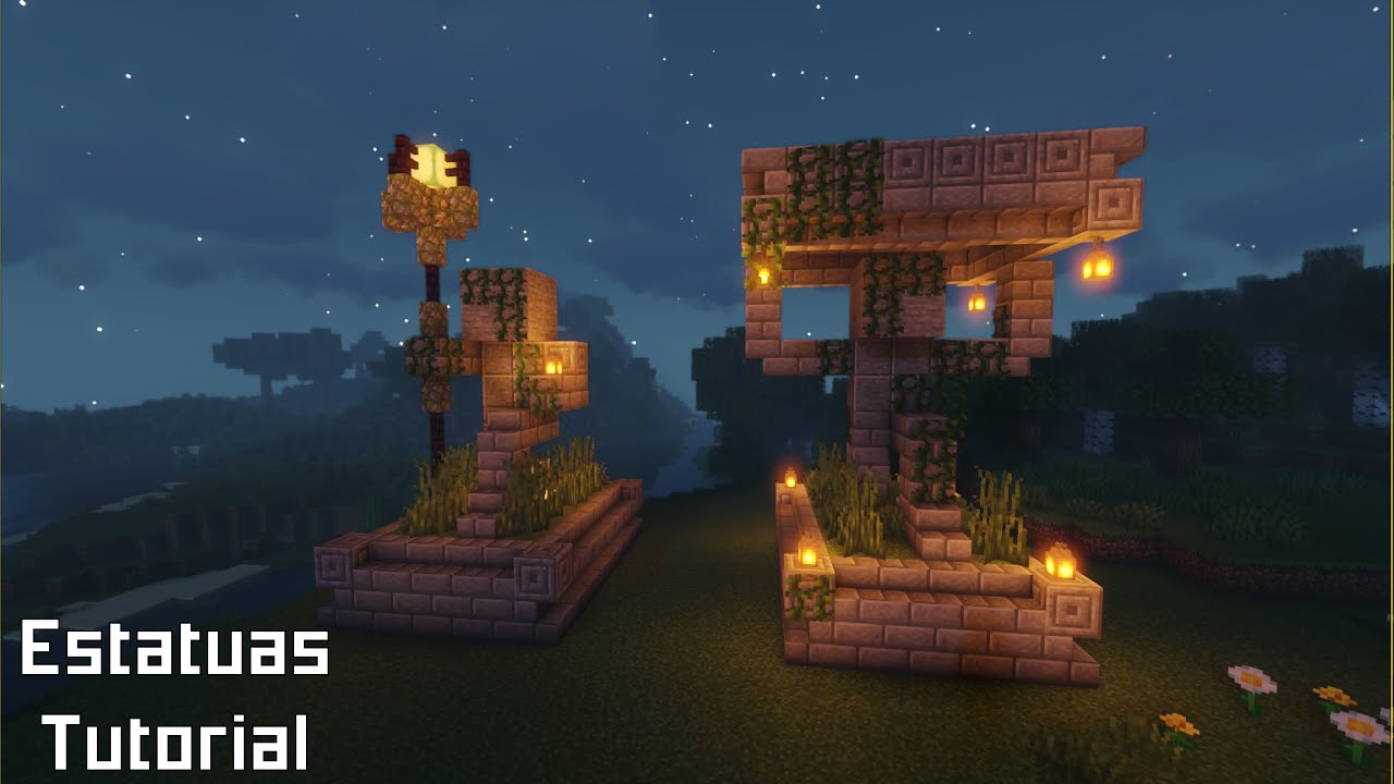 Greek temple statues tutorial - Minecraft - YouTube