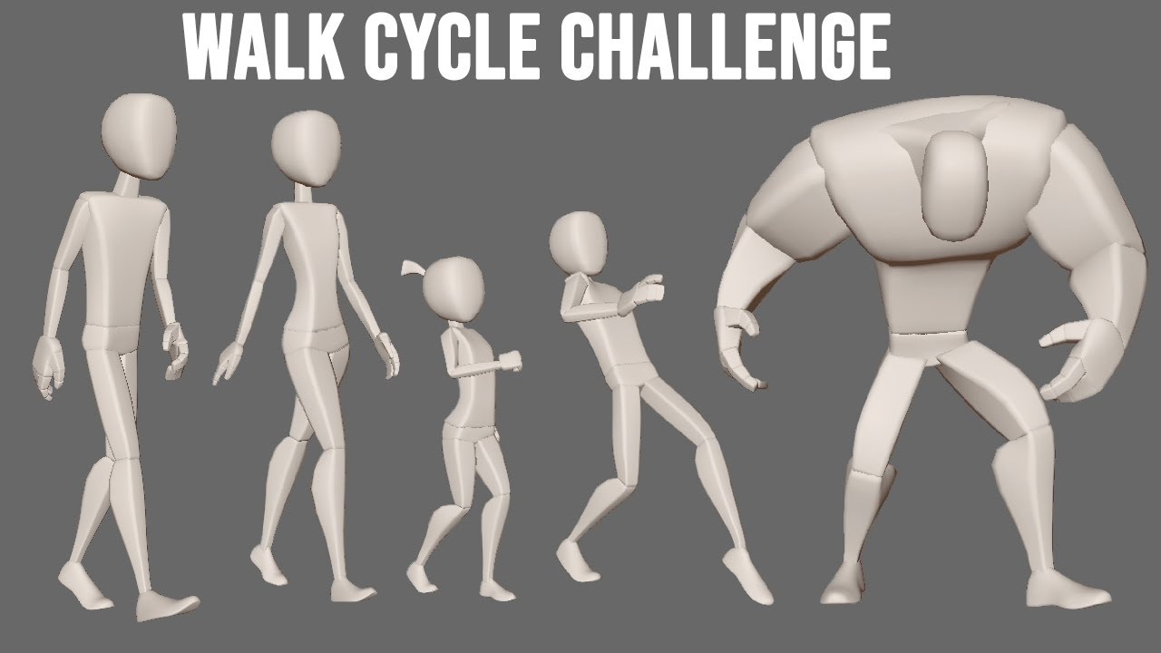Walk Cycle Challenge - YouTube