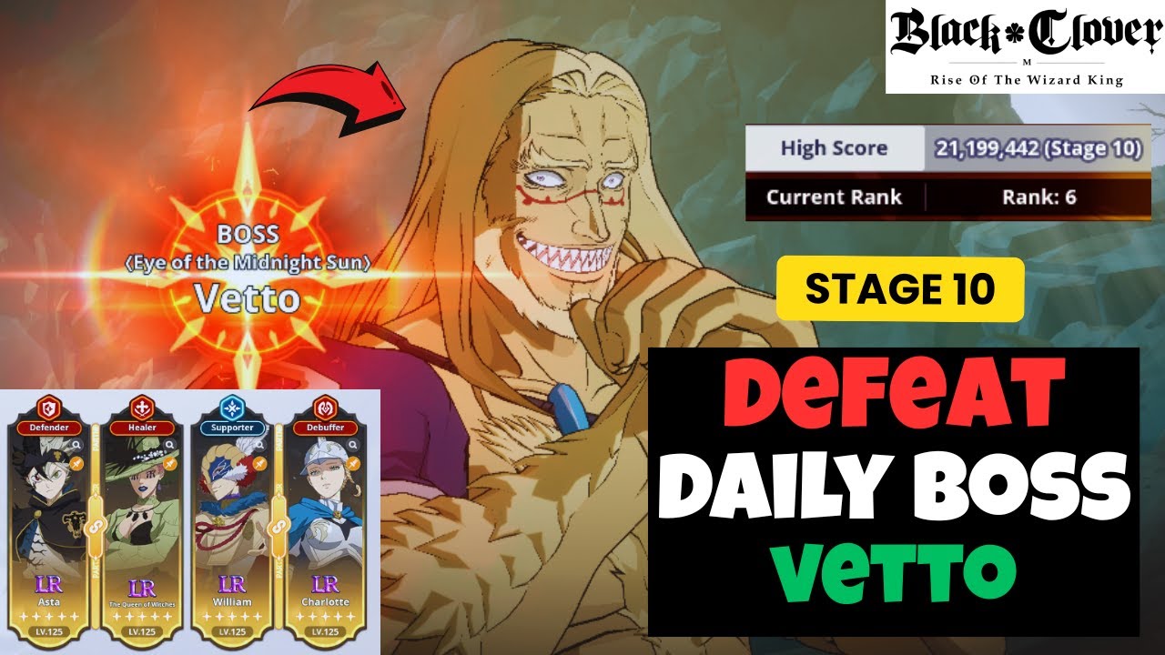 How to Defeat Vetto Daily Boss FAST – Mage Build, Presets & Gameplay ...