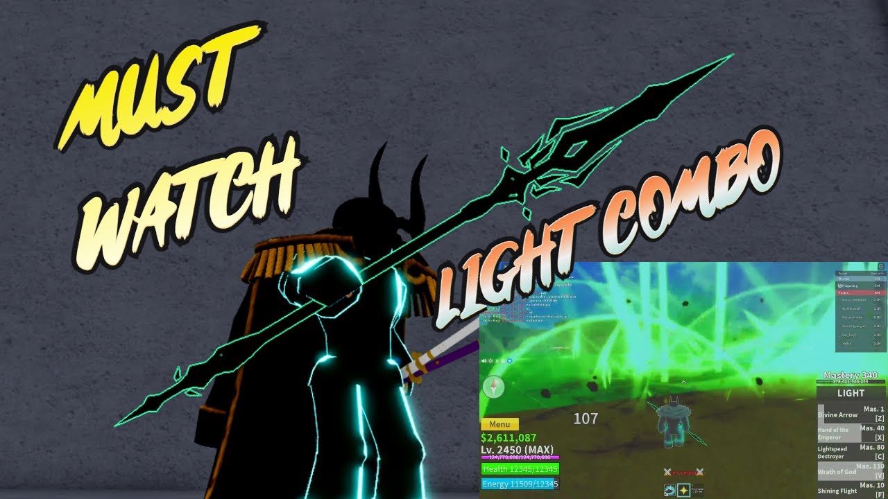 LIGHT REWORK COMBO MUST SEE THE END [BLOX FRUITS!!!!!!] - YouTube