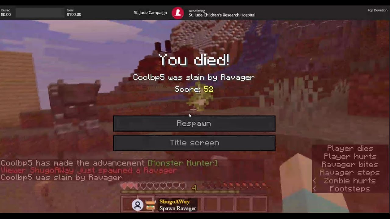 Minecraft Crowd Control - Ravager Madness - YouTube