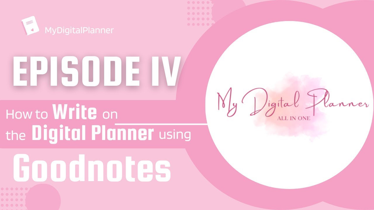 How to write on Digital Planner using Good Notes - YouTube