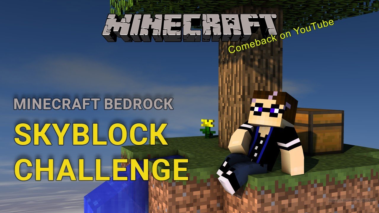 Minecraft Bedrock Edition: Skyblock Challenge - YouTube