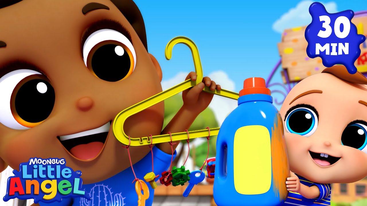 Arts And Crafts At Daycare 🎨🎭🖼️| Little Angel | Monster Cartoon for ...