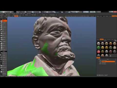 Timelapse : Repairing a scan of a bust of Emmanuel Servais For the ...