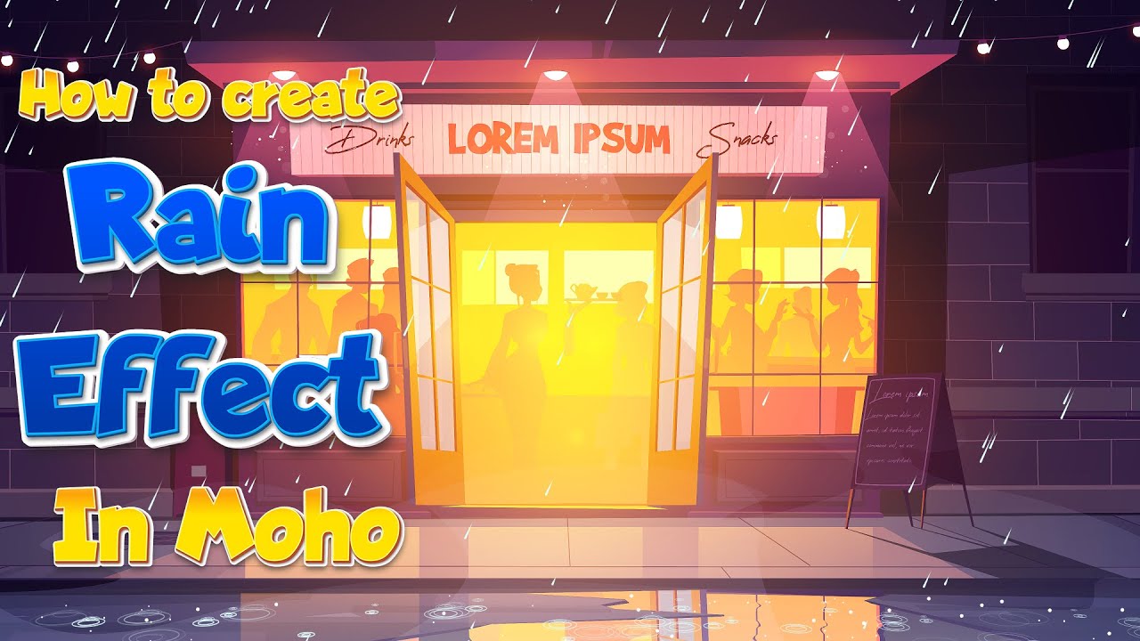 How to create rain effect in Moho | Rigged Animation - YouTube