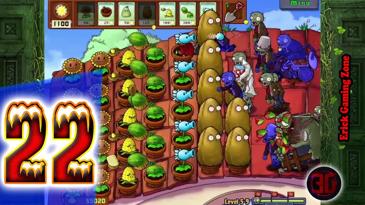 Plants vs. Zombies: Gameplay Walkthrough #22 (LEVEL 5.9) | Erick Gaming Zone - YouTube