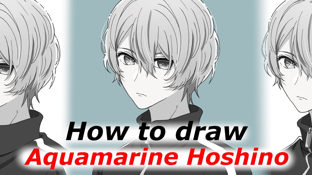 How to draw Aquamarine Hoshino | Oshi no Ko | Step by step Tutorial ...