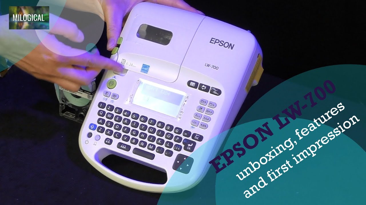 Epson Labelworks LW-700 Unboxing, Features & First Impression - YouTube