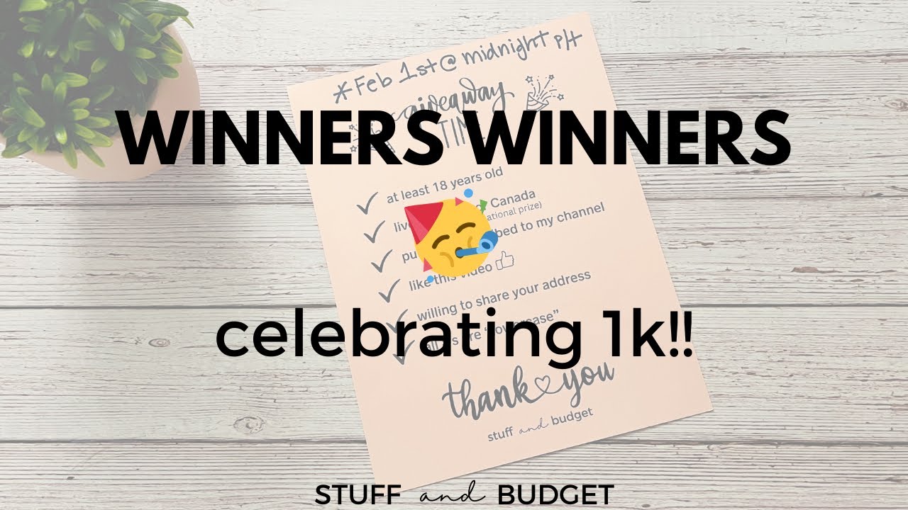 LET'S SEE WHO WON!! 🎊 | Celebrating 1K | Lots of Goodies! 🎁 | Thank You ...