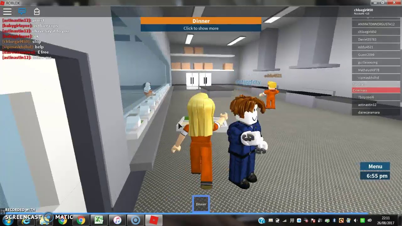 Playing prison life escaping twice in a row - YouTube