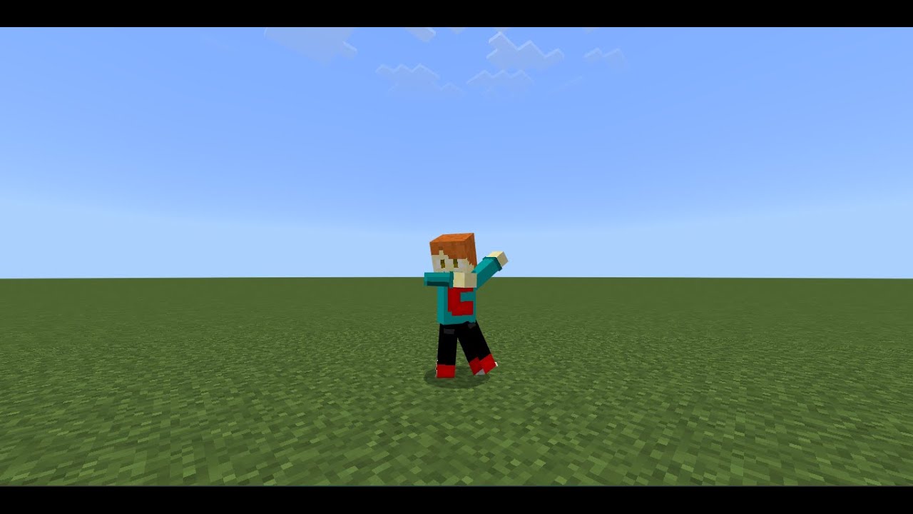 How to dab in Minecraft (Bedrock Only) - YouTube