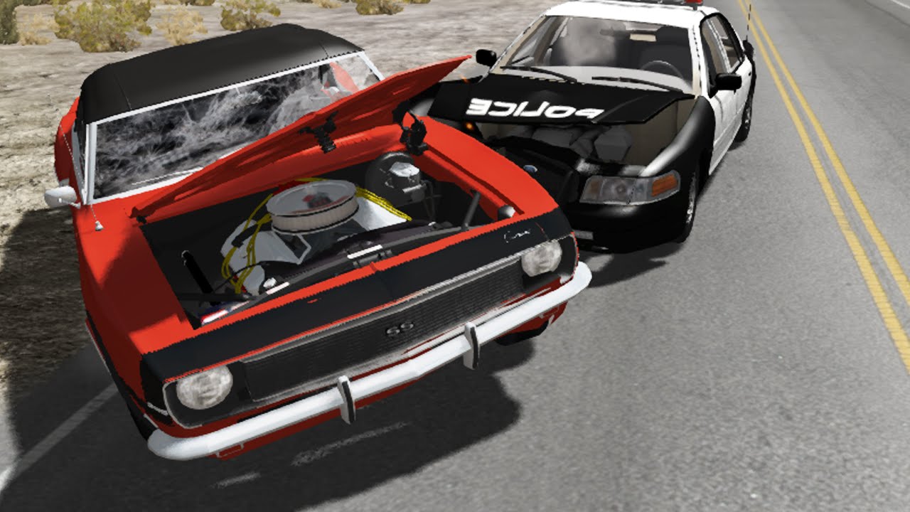 CHEVROLET CAMARO SS 1968. Crash Test Compilation. BeamNG Drive Mod ...