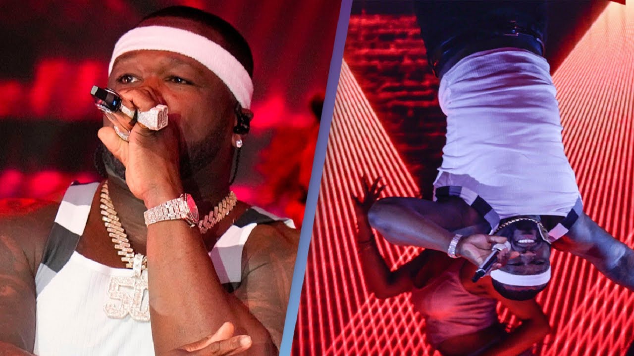50 Cent Regrets Hanging Upside Down During His Emmy Winning Super Bowl ...