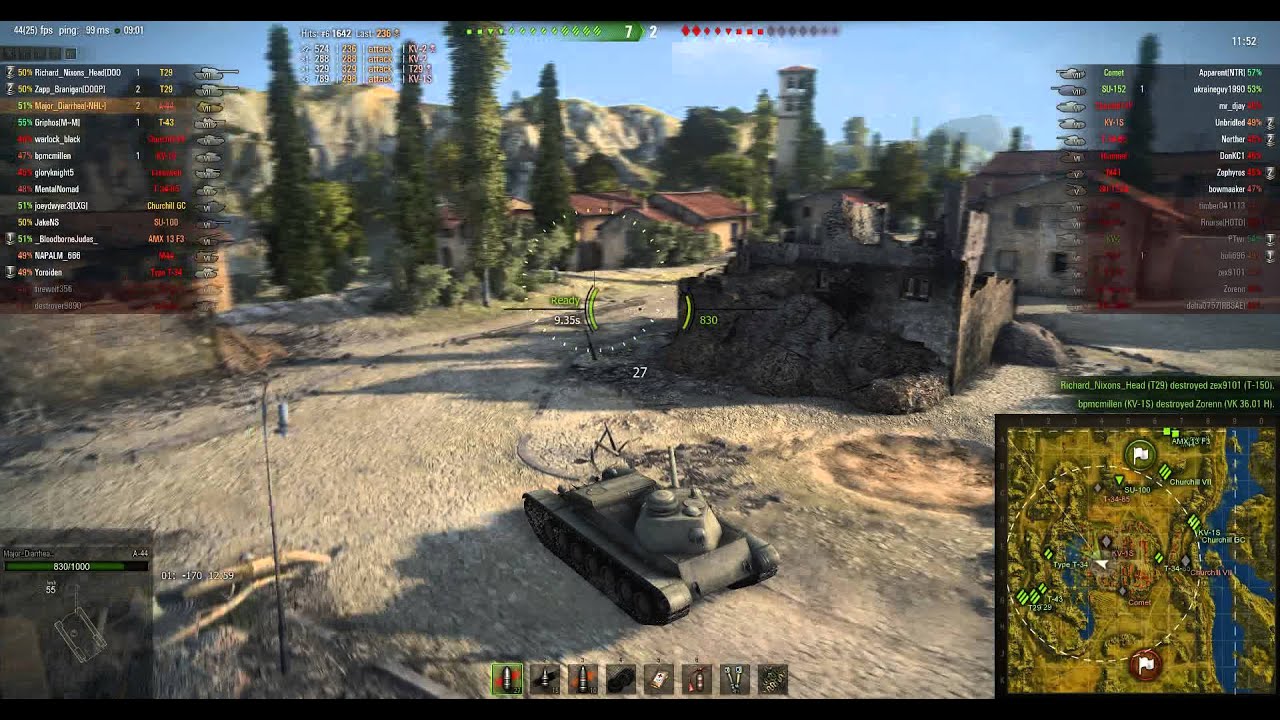 World of Tanks-A44 Gampeplay - YouTube
