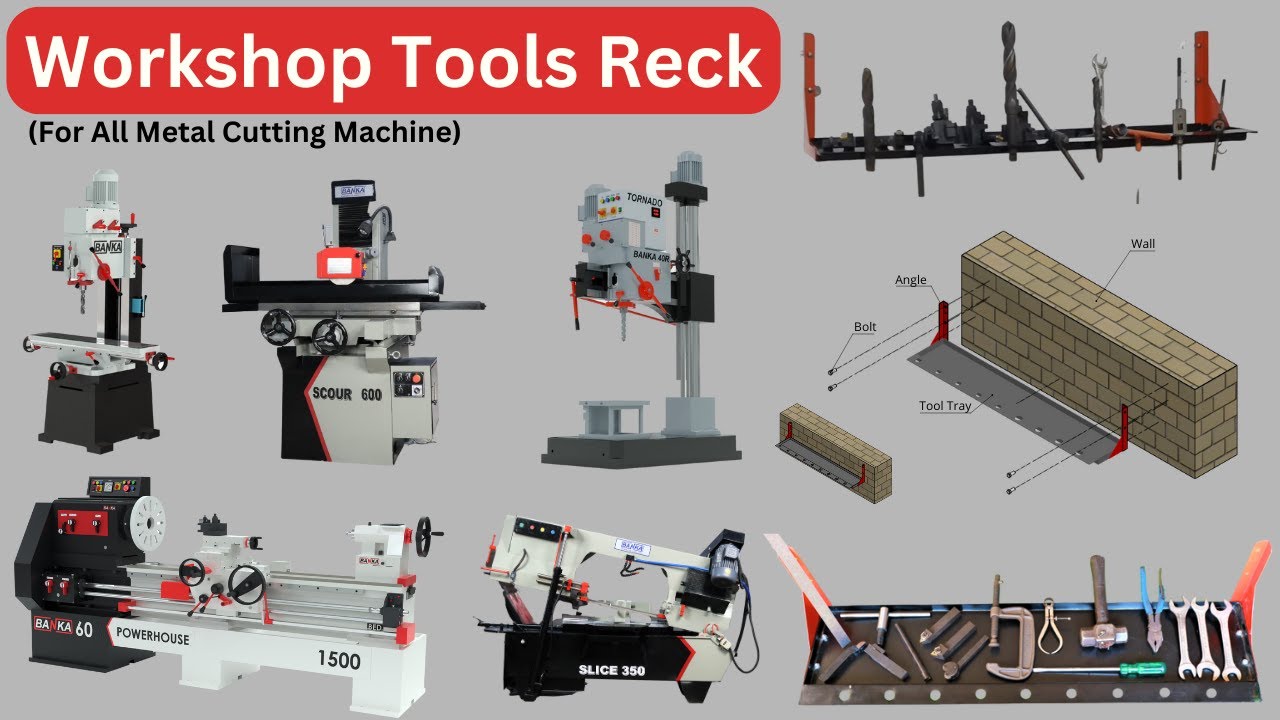 Tools Reck अपने मशीन शॉप में 1500रु खर्च करे। फ्री डिलवरी BANKA Machine ...