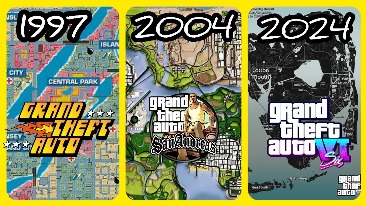 MAPS Evolution in All GTA Games (1997-2024) - YouTube