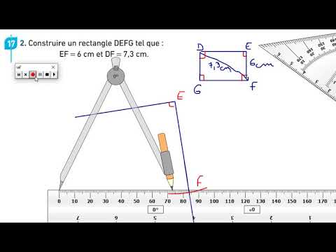 Construction d'un rectangle (1) - YouTube