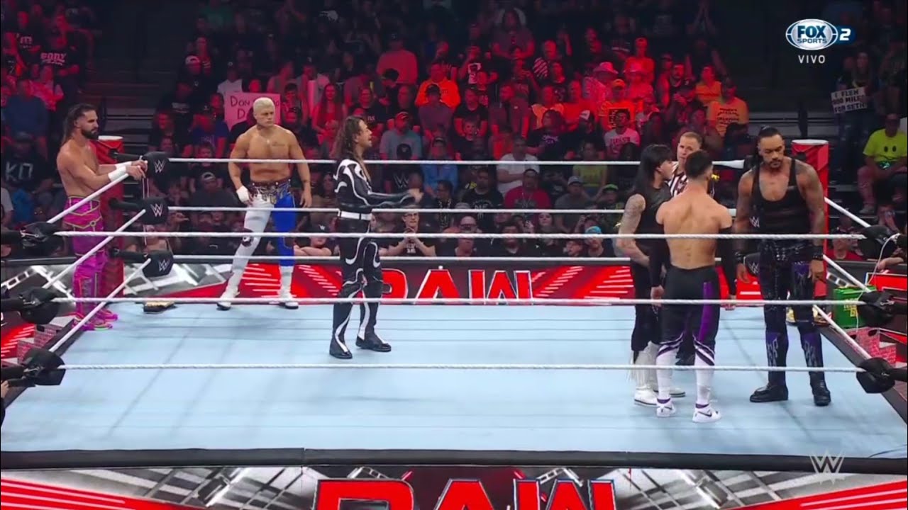 Seth Rollins, Cody Rhodes & Shinsuke Nakamura Vs The Judgment Day - WWE Raw 07/08/2023 (En ...