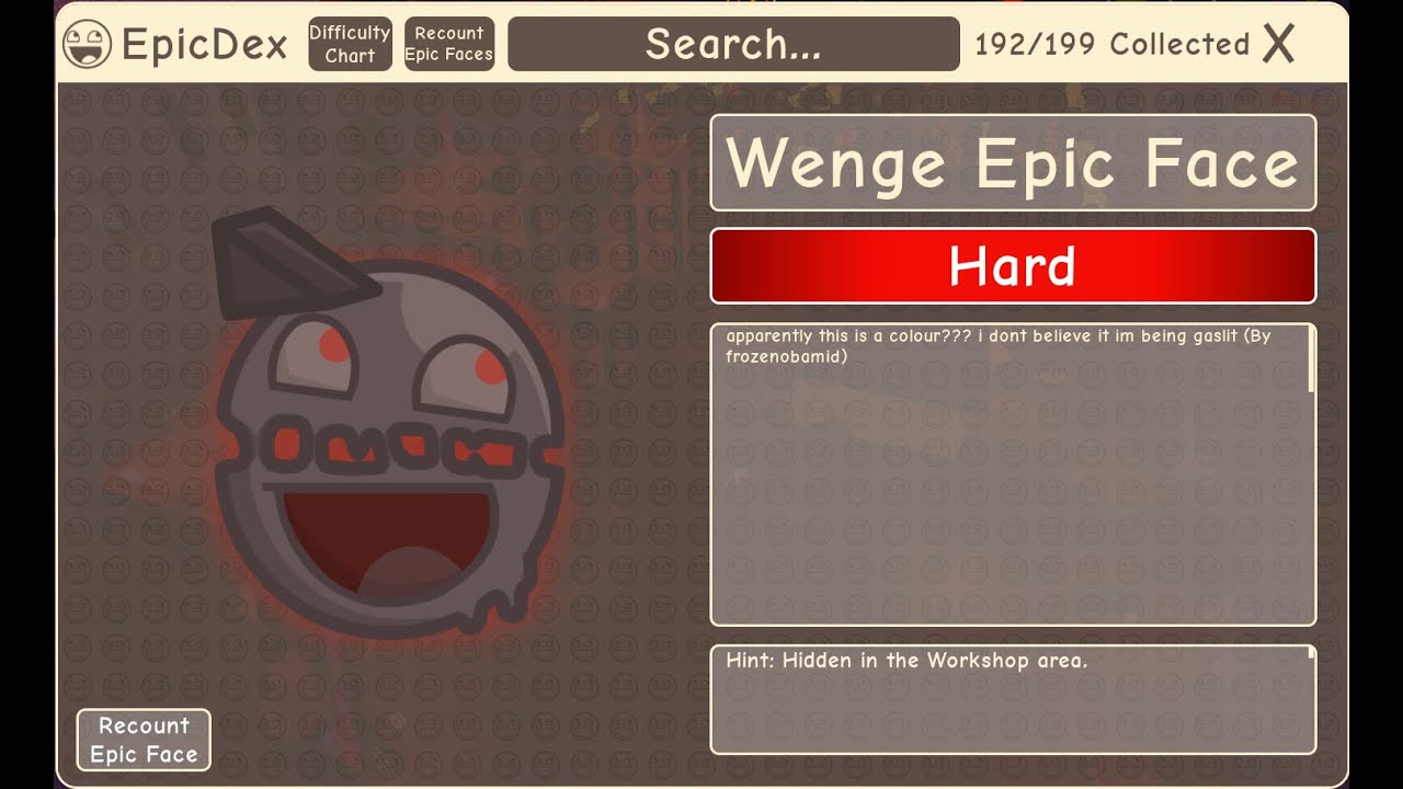 How to get Wenge Epic Face in Find the Epic Faces - YouTube