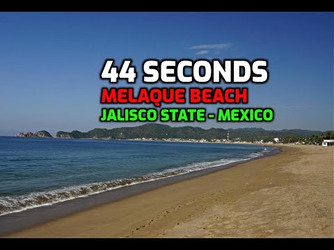 44 seconds - Melaque beach at Jalisco state - Mexico - playa de Melaque ...
