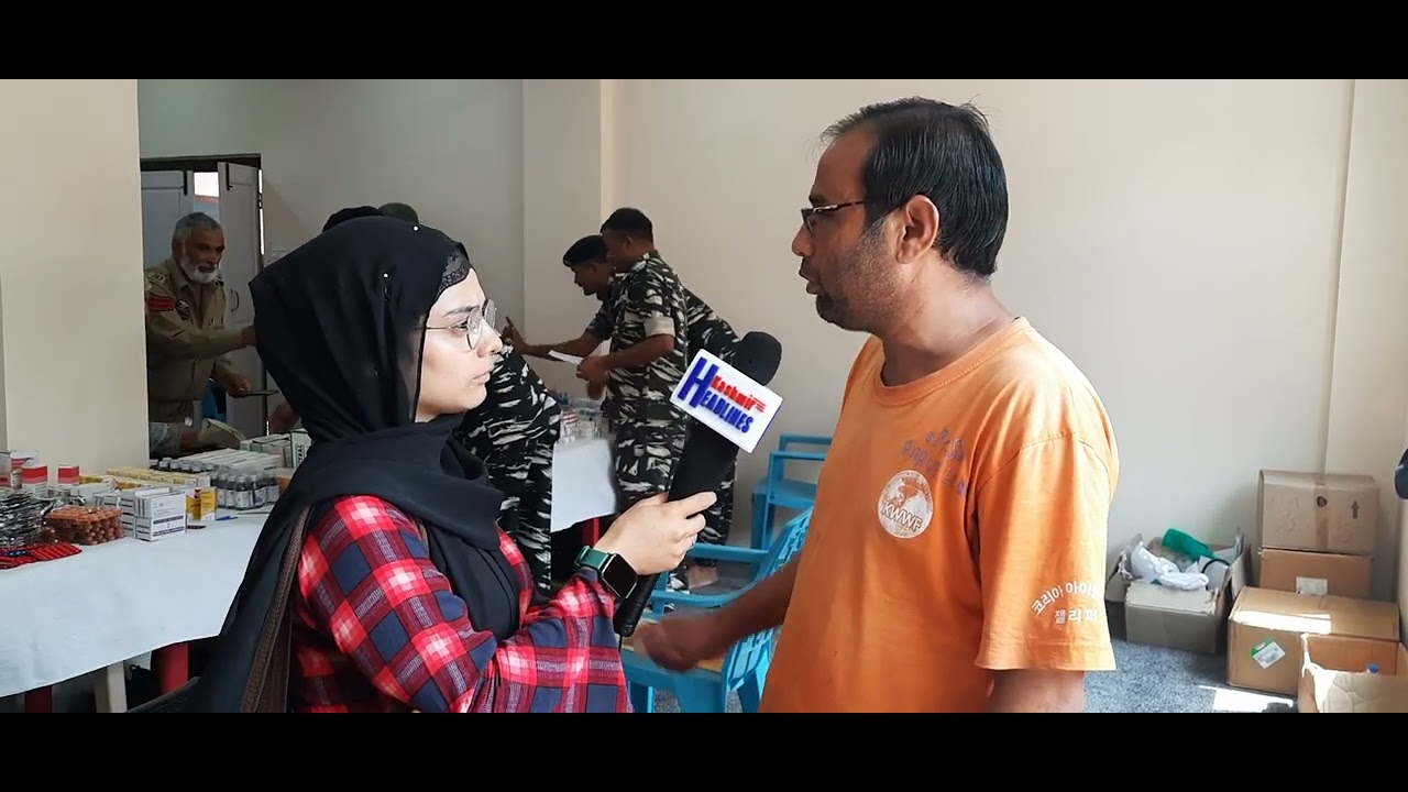 Kashmir Headlines , Aneesa Ashraf) Civic Action Programme organised by CRPF 132 BtN - YouTube