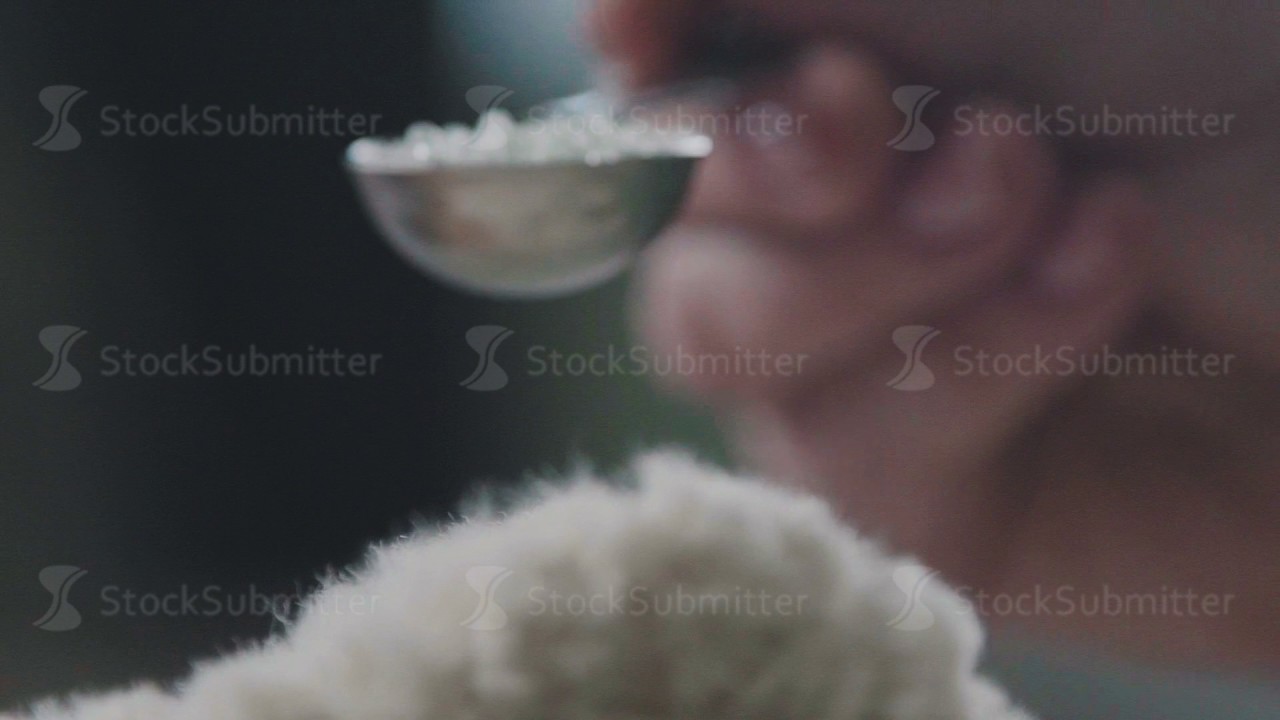 Filler for soft toys anti-stress. The process of creating a teddy bear ...