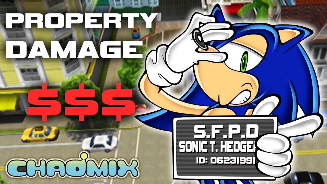 How much PROPERTY DAMAGE does Sonic cause in City Escape? - YouTube